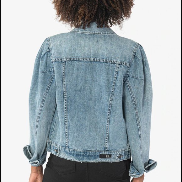 Kut from the Kloth | Jackets & Coats | Kut Julia Puff Sleeve Denim ...